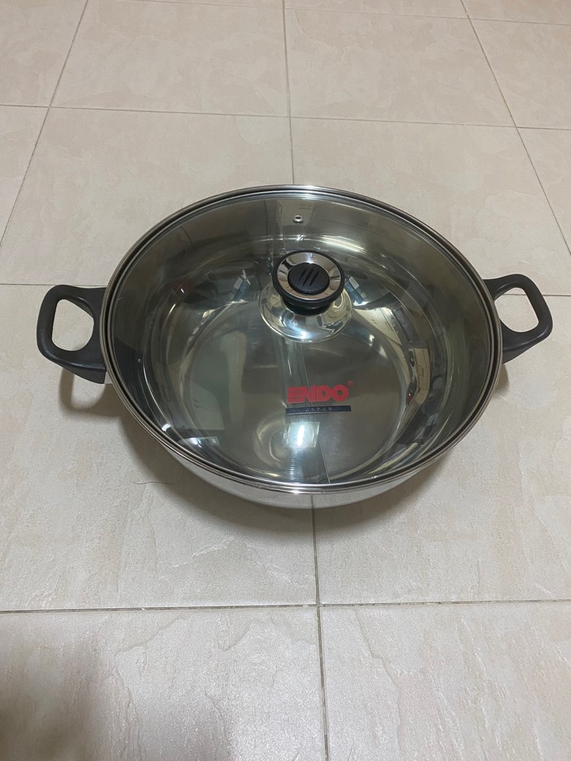 Endo 30cm Stainless Steel IH “Yuan Yang” Steamboat , Furniture & Home ...