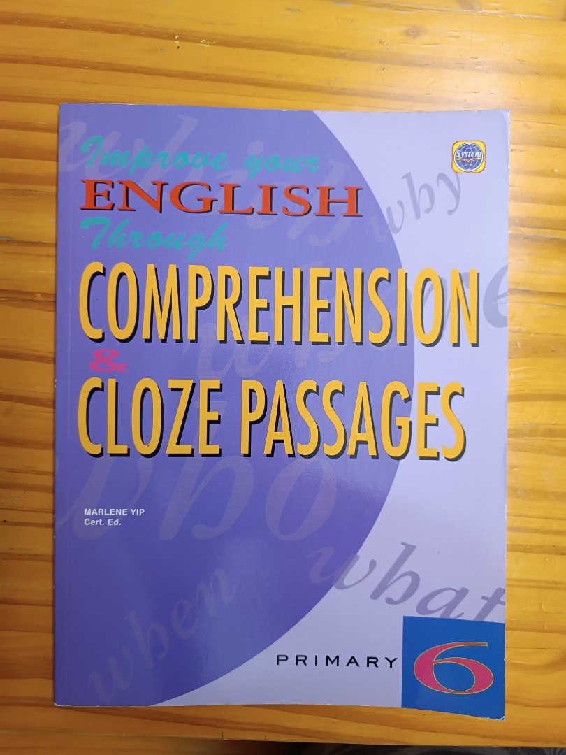 English Comprehension & Close Passages, P6, 興趣及遊戲, 書本 & 文具, 書本及雜誌 - 補充 ...