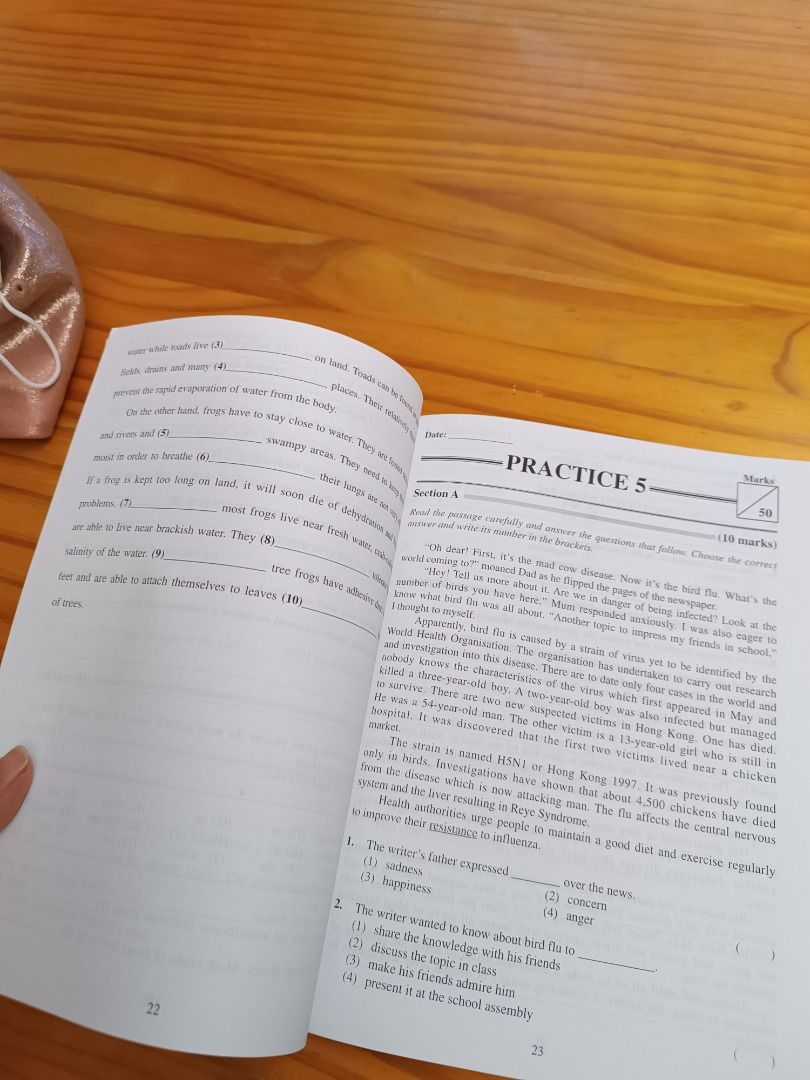 English Comprehension & Close Passages, P6, 興趣及遊戲, 書本 & 文具, 書本及雜誌 - 補充 ...