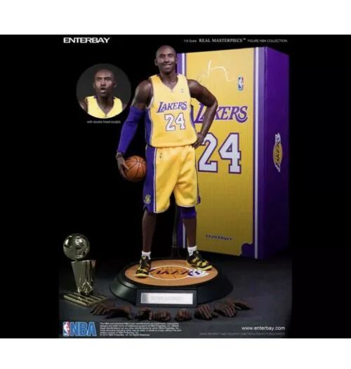 Enterbay Kobe Bryant Real Masterpiece 1:6 Scale Figure Basketball ...