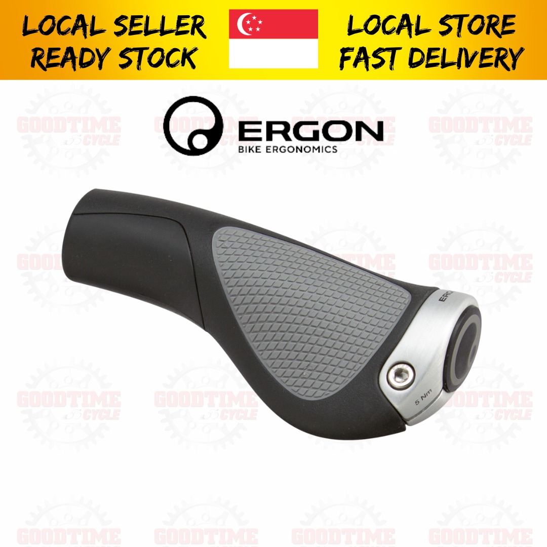 Ergon GP1 Ergonomic Performance Lock-on Bicycle Handlebar Grip GP1-S ...