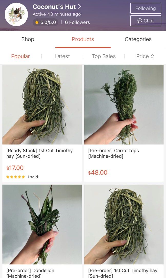 First Cut - Sun Dried Timothy Hay, Pet Supplies, Pet Food on Carousell