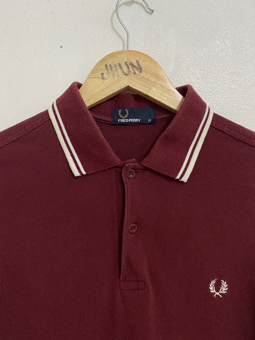 Fred Perry Twin Tipped - Maroon, Men's Fashion, Tops & Sets, Tshirts ...
