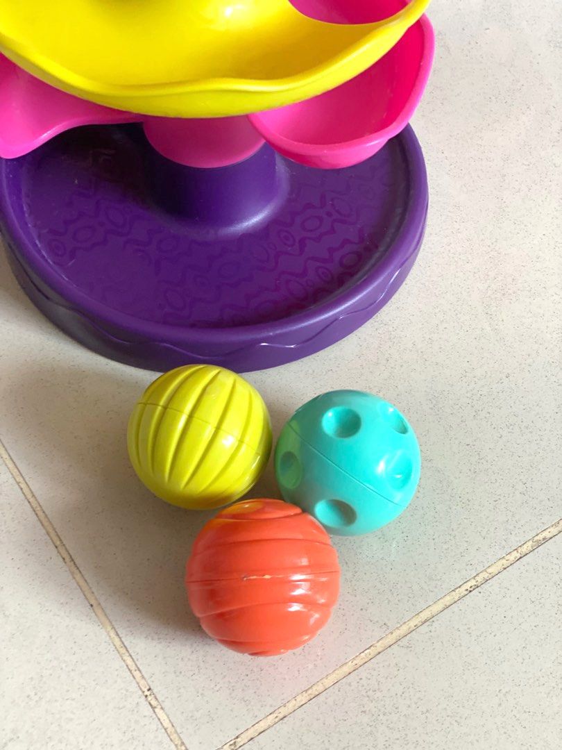 Fun Stacking Track Sliding Ball toys- 3 tier tower rolling ball, Babies ...