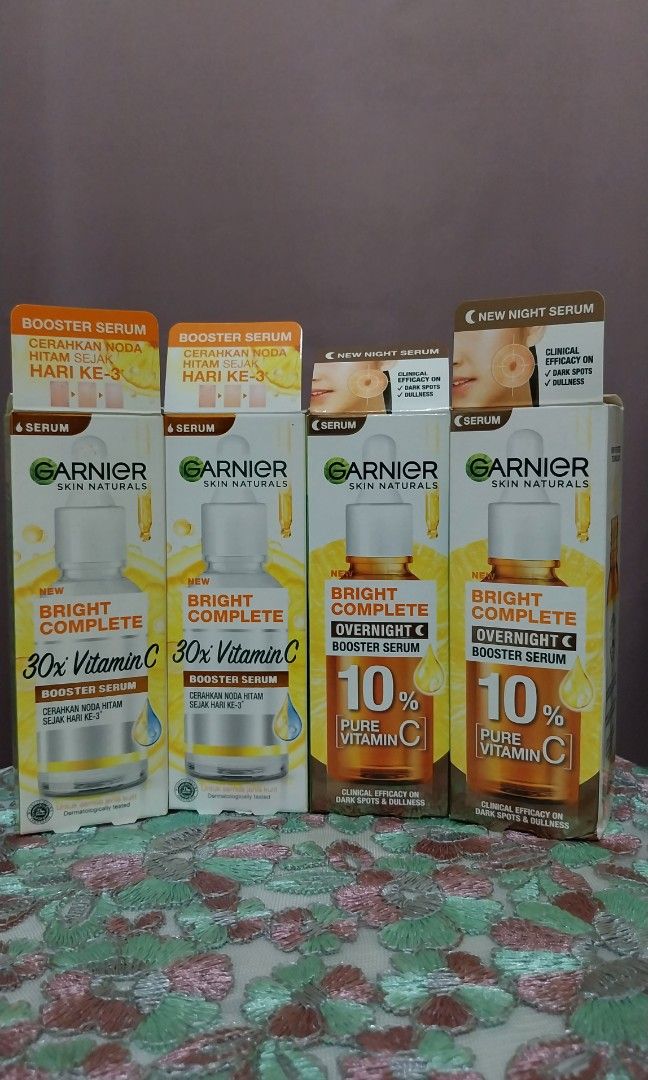 Garnier Light Complete satu set, Kesehatan & Kecantikan, Kulit, Sabun ...