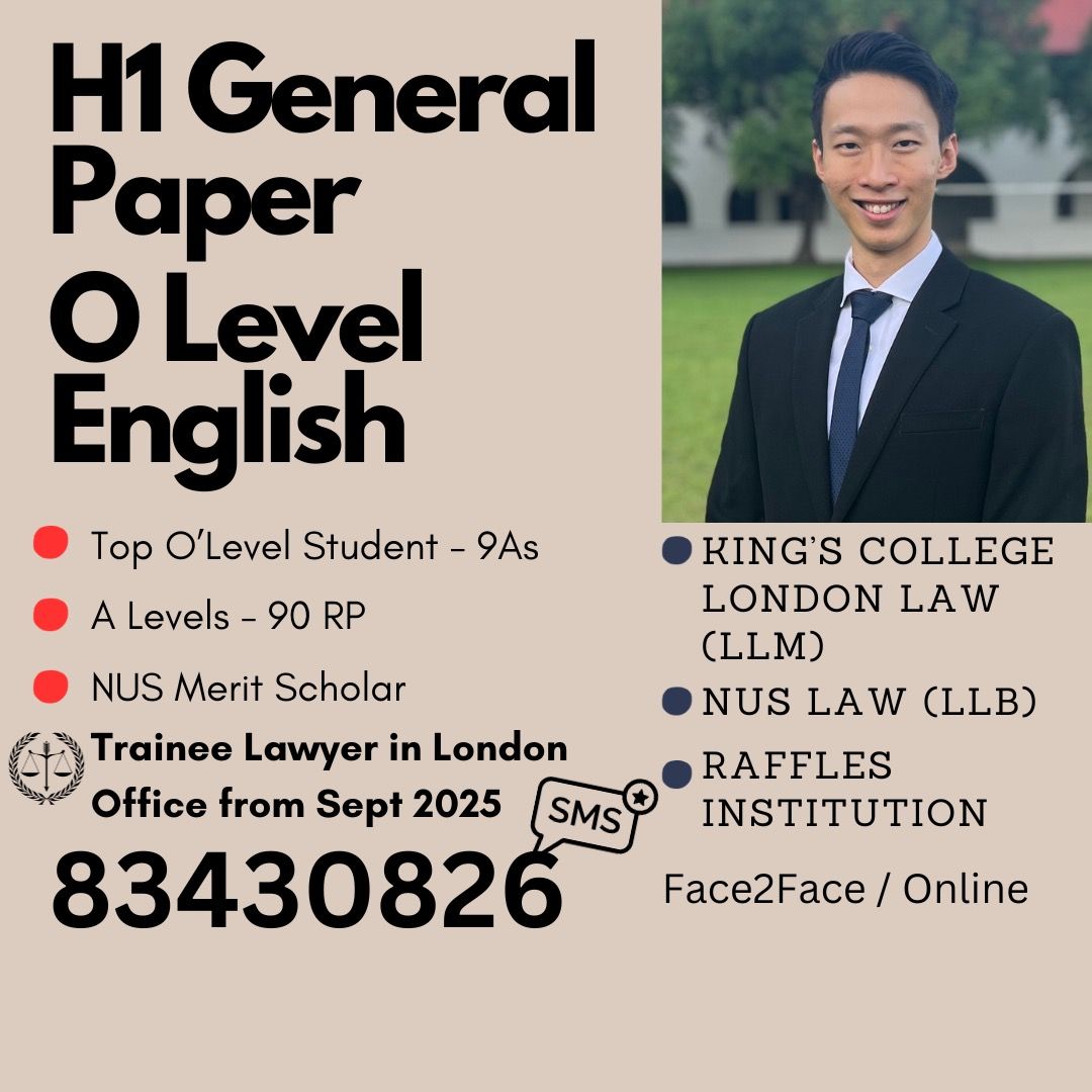 General Paper | O Level English | Primary English by Law student ...