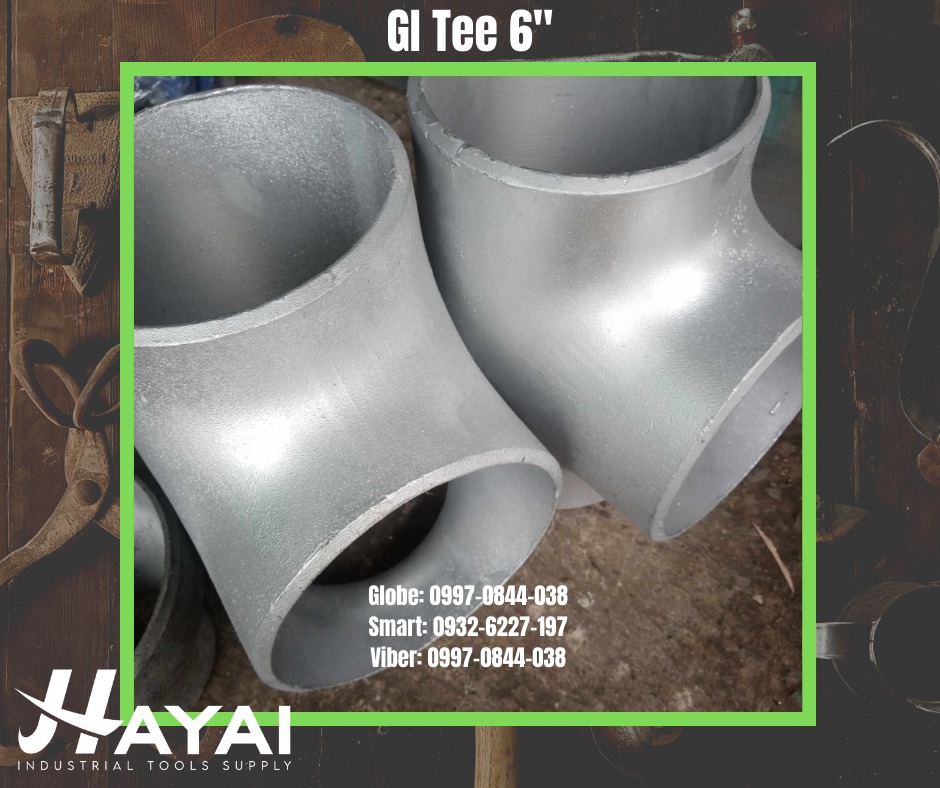 GI Tee 6", Commercial & Industrial, Industrial Equipment on Carousell