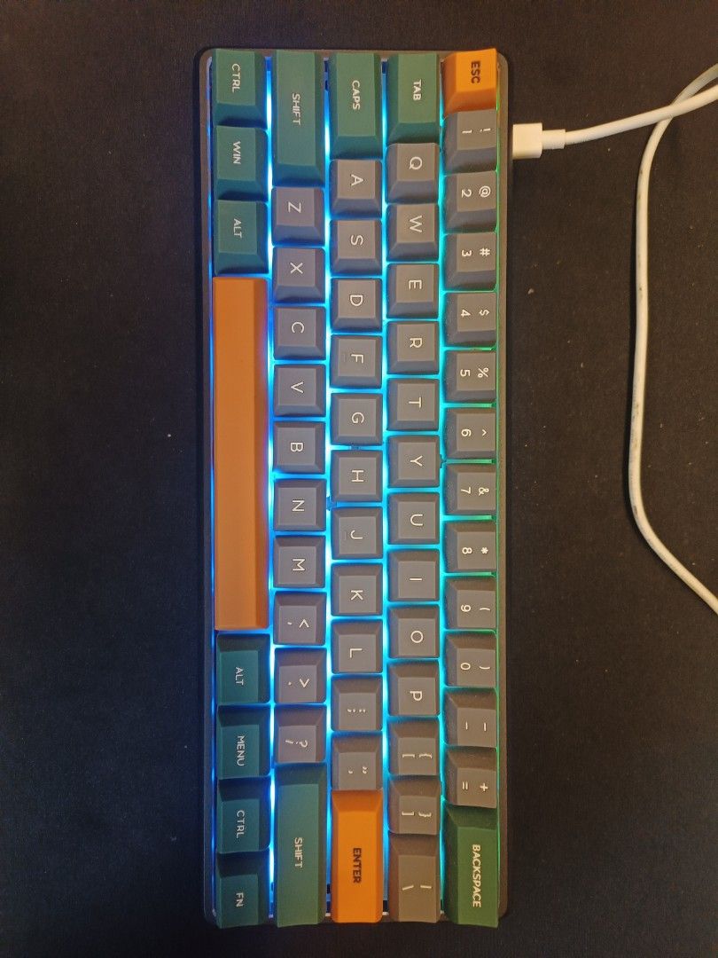 Modded GK61 60% Full RGB keyboard, Computers & Tech, Parts ...