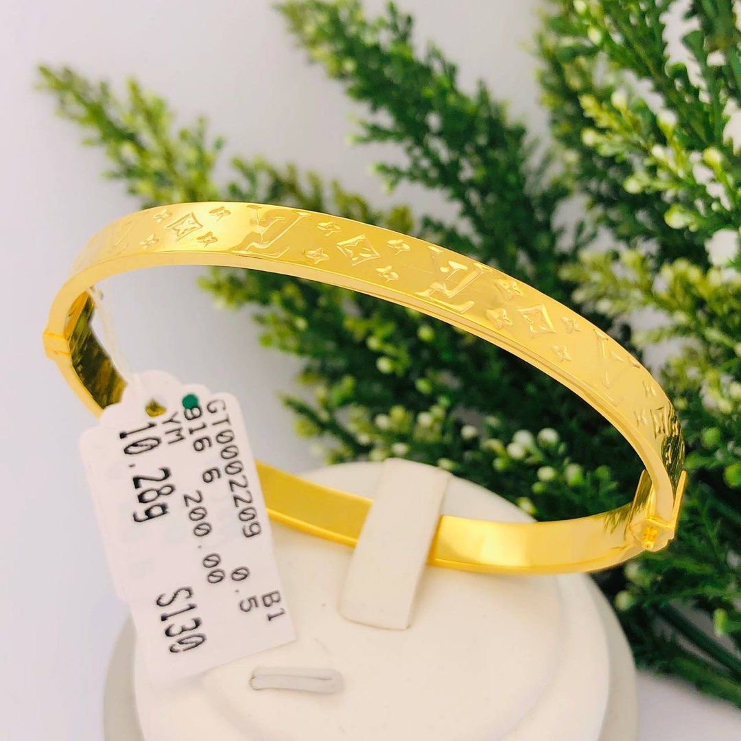 GOLD 916 BANGLE LV & ROPE, Men's Fashion, Watches & Accessories ...