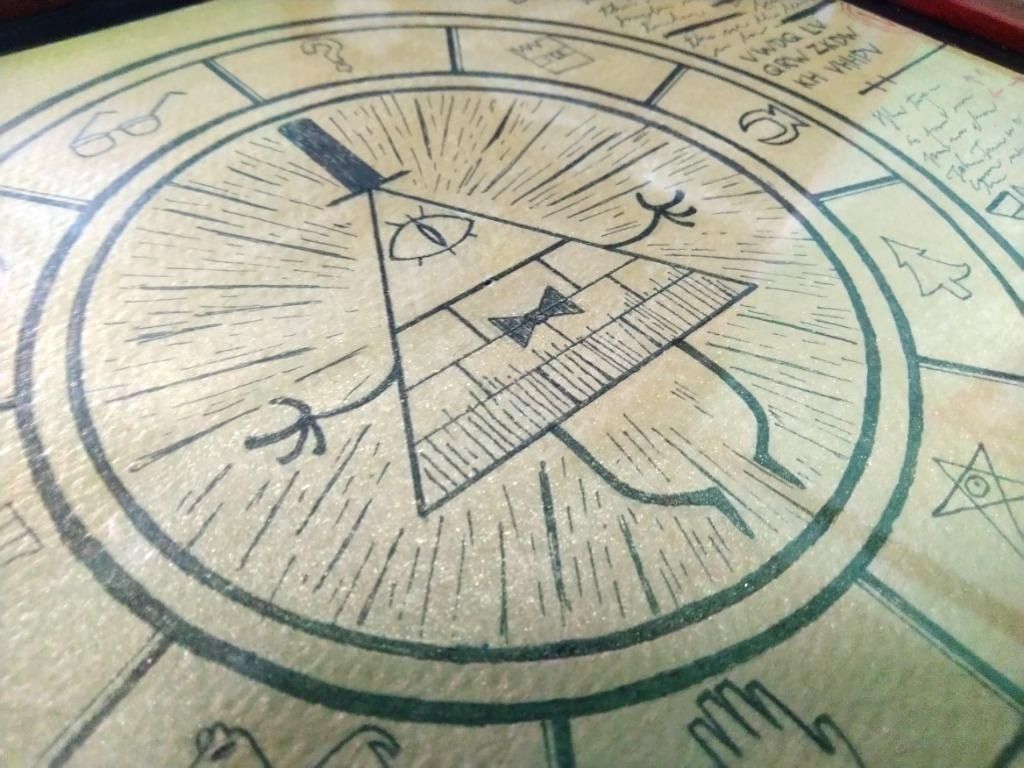 Gravity Falls Bill Cipher Wheel, Hobbies & Toys, Stationary & Craft ...