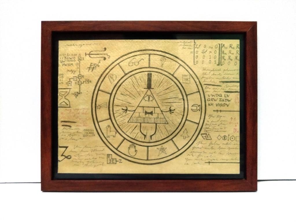Gravity Falls Bill Cipher Wheel, Hobbies & Toys, Stationary & Craft ...