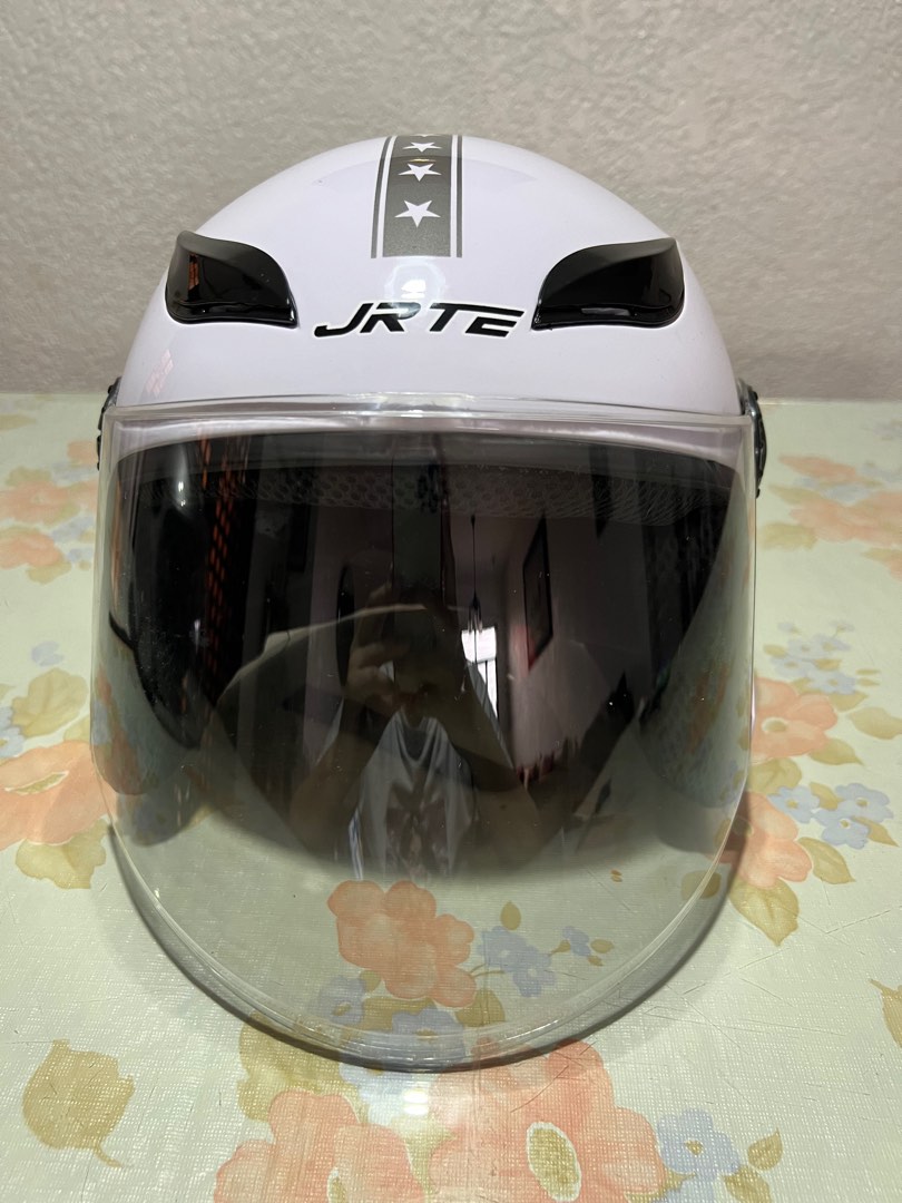 Color White Motorcycle Half Face Helmet for Men and Women Large Size ...