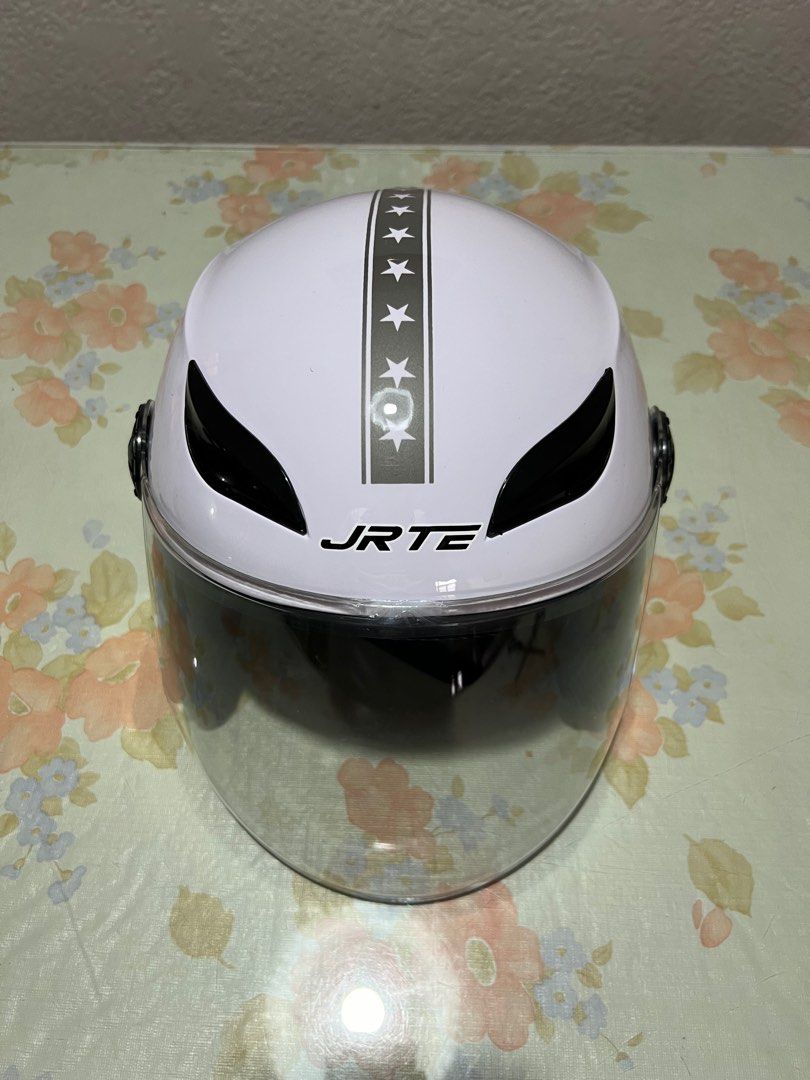 Color White Motorcycle Half Face Helmet for Men and Women Large Size ...