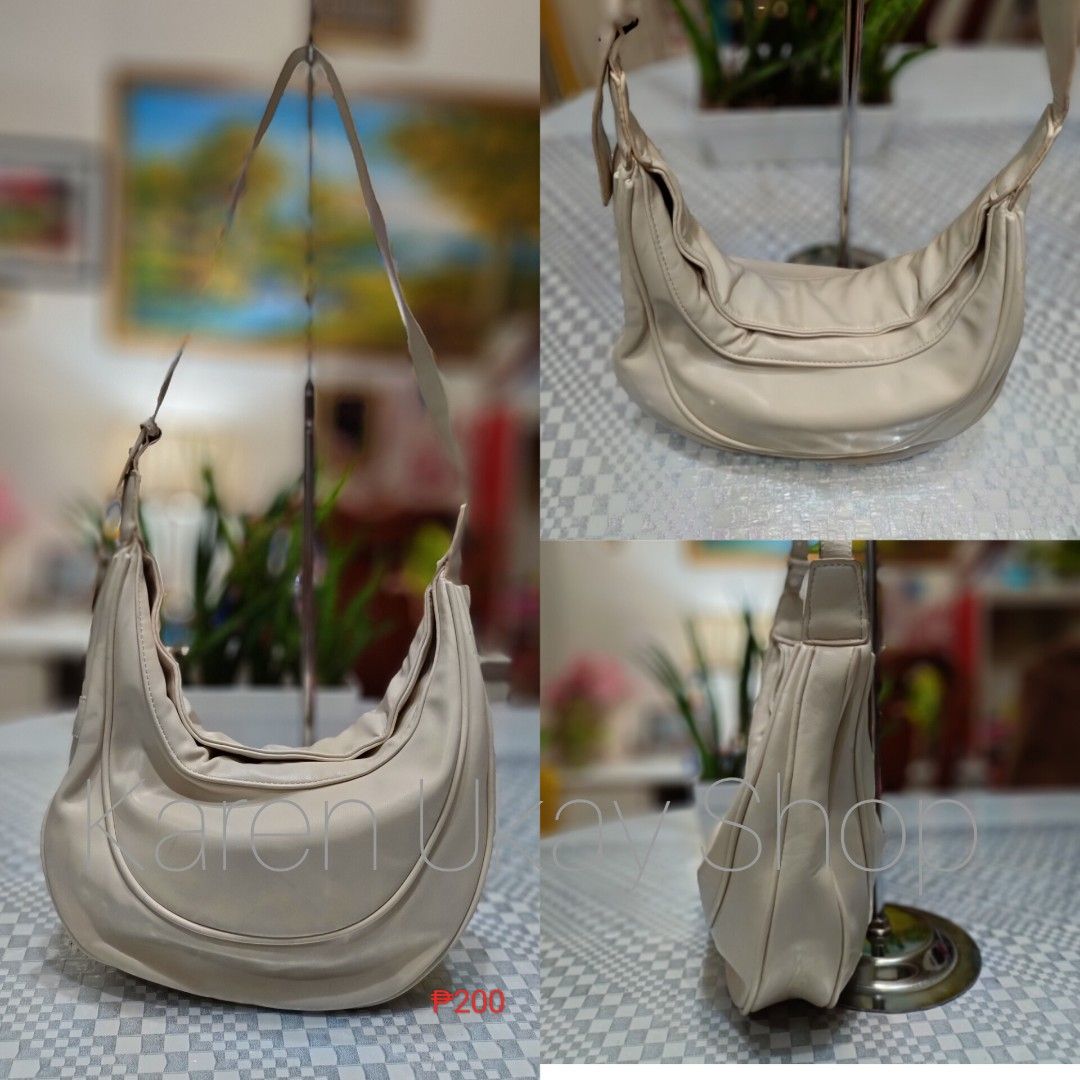 HALF MOON SHAPE SHOULDER BAG, Women's Fashion, Bags & Wallets, Shoulder ...