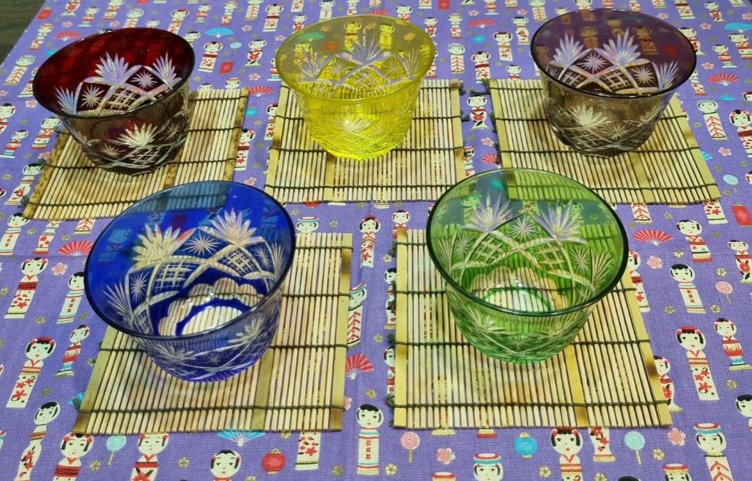 Handmade Japan Kiriko glass, Furniture & Home Living, Kitchenware ...