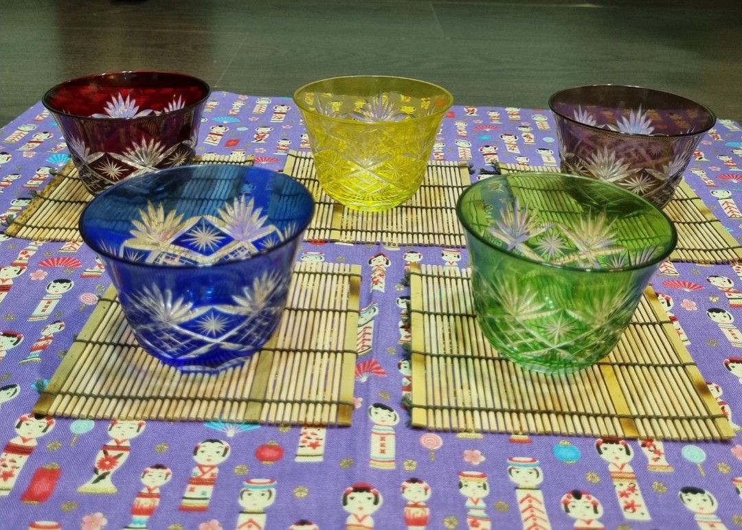 Handmade Japan Kiriko glass, Furniture & Home Living, Kitchenware ...