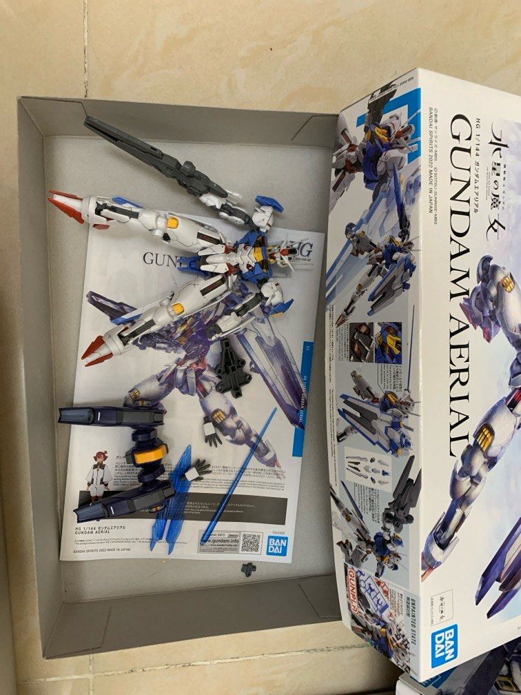 HG Aerial Gundam HG Aerial rebuild HG Gundam Calibarn 三盒 Hgbf Hguc高達模型 ...