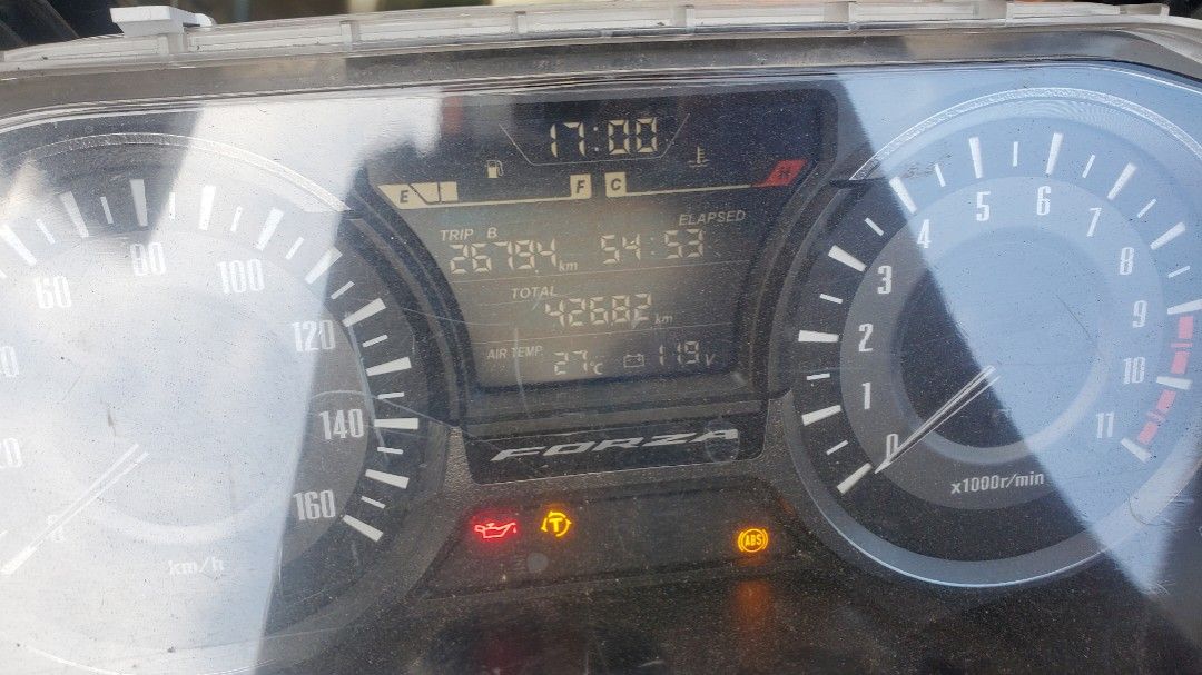 honda forza mf13 speedometer 錶板 錶玉, 汽車配件, 其他 - Carousell
