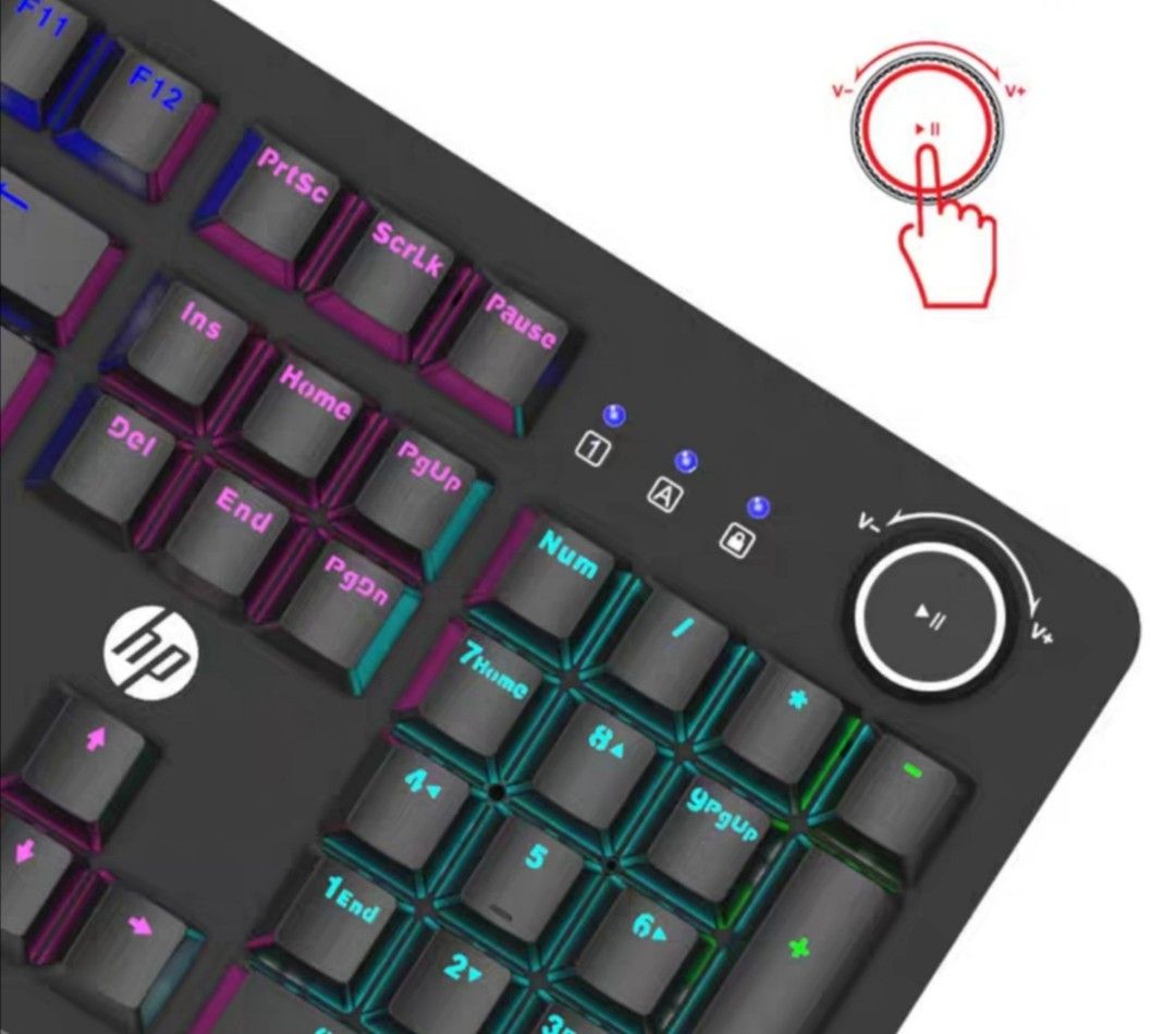 HP K10G Wired Mechanical Keyboard, Computers & Tech, Parts & Accessories, Computer Keyboard on ...