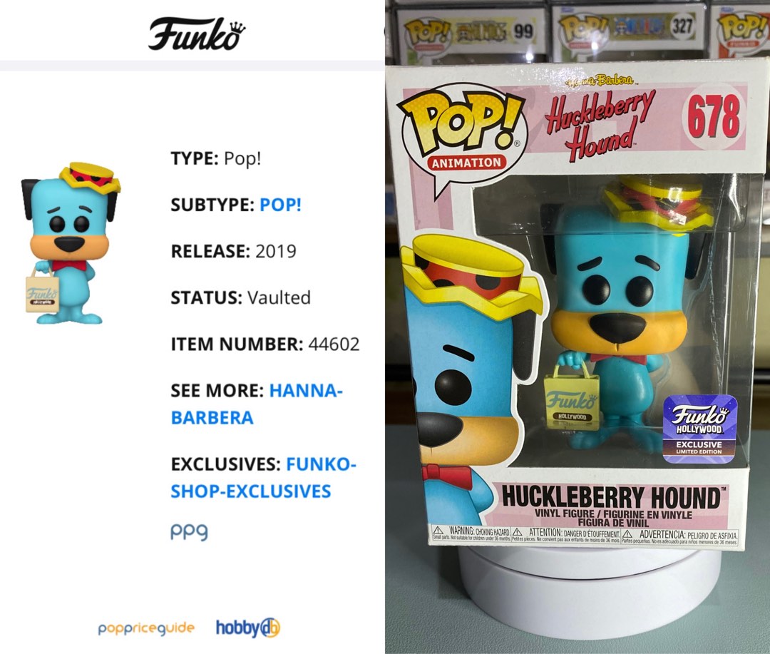 Huckleberry Hound 678 Funko Holywood Exclusive Limited Edition Funko ...