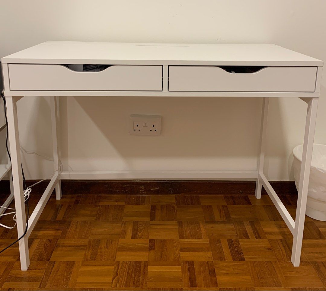IKEA ALEX Study Table ( White) 100 x 48cm, Furniture & Home Living ...