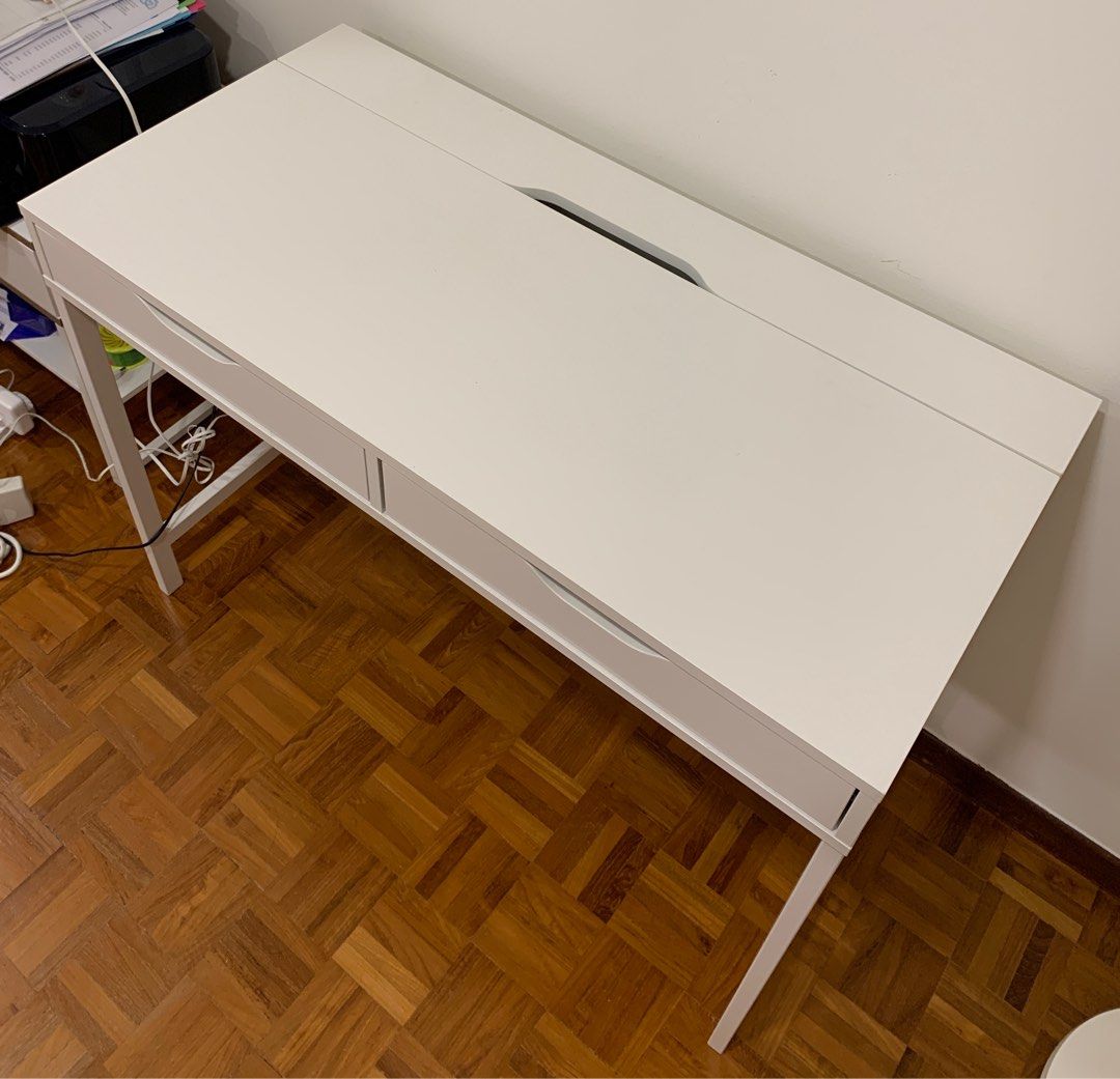IKEA ALEX Study Table ( White) 100 x 48cm, Furniture & Home Living ...