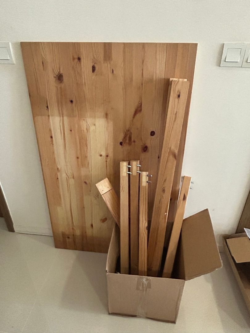 IKEA INGO, Pine wood table , 120x75 cm,, Furniture & Home Living ...