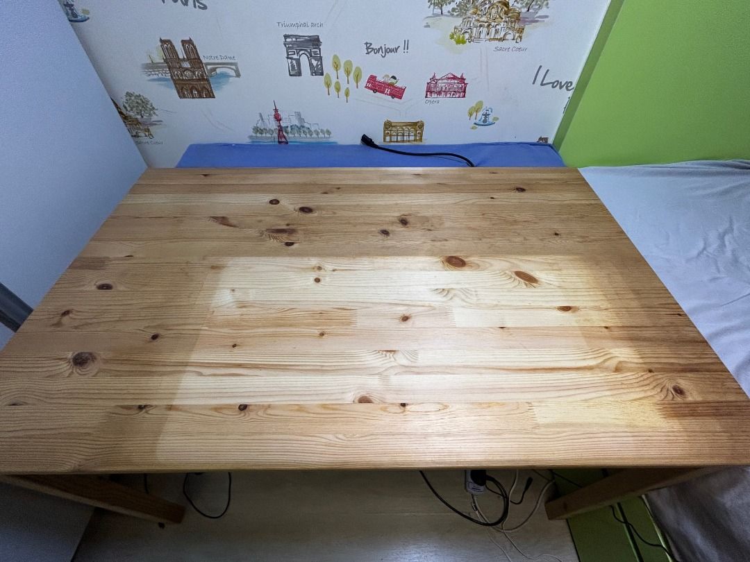 IKEA INGO, Pine wood table , 120x75 cm,, Furniture & Home Living ...
