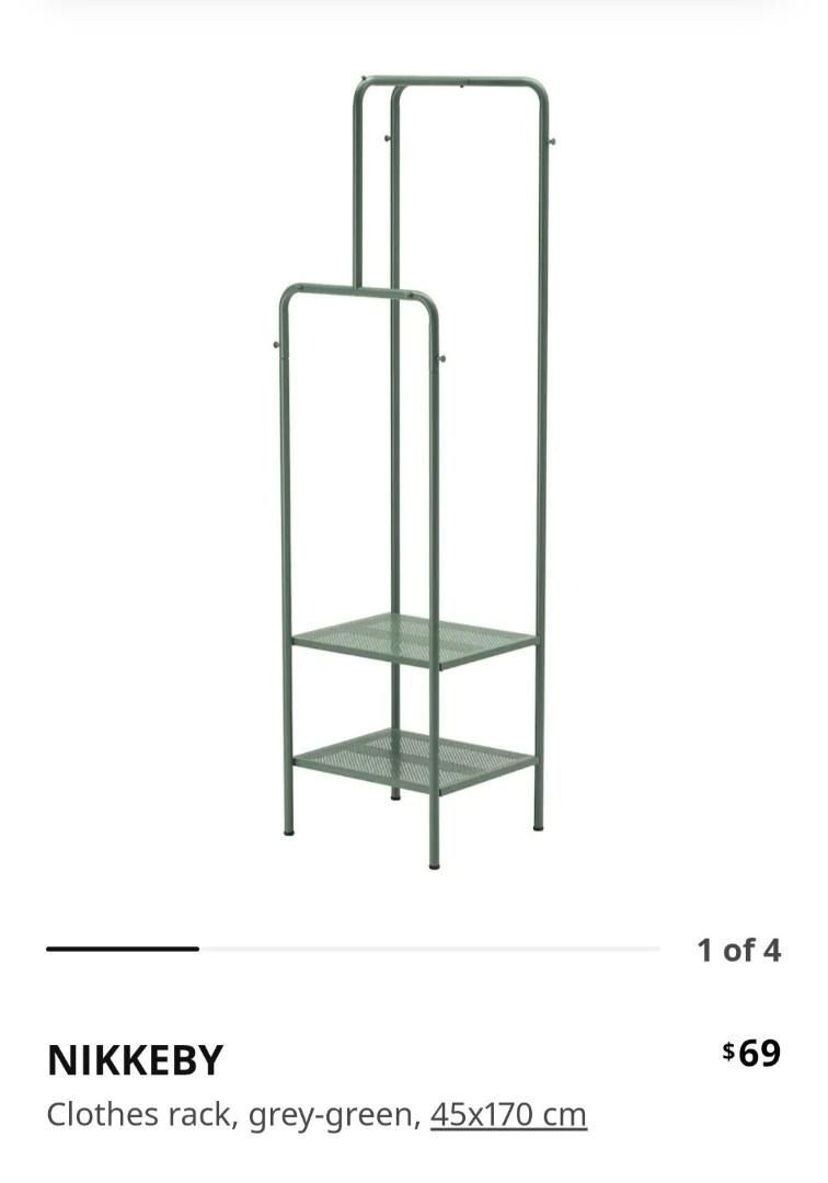 IKEA NIKKEBY - Clothing rack, Furniture & Home Living, Furniture, Shelves, Cabinets & Racks on ...