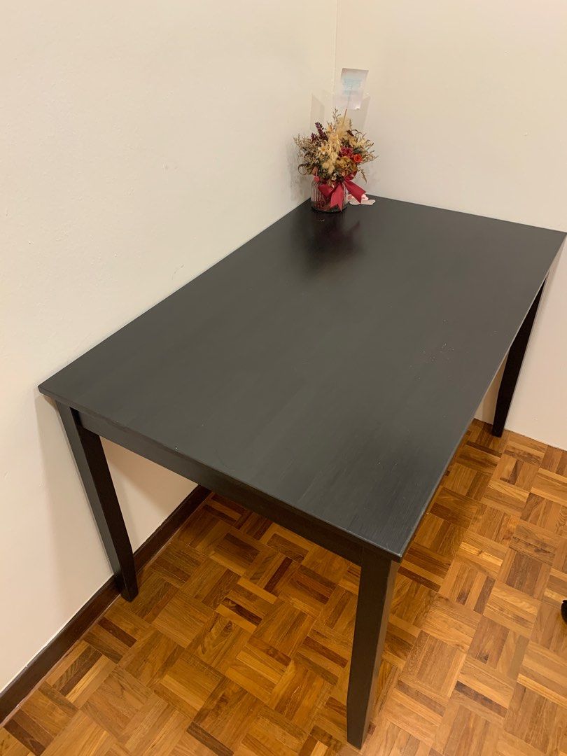 IKEA SANDSBERG Table (Black) 110 x 67cm, Furniture & Home Living ...