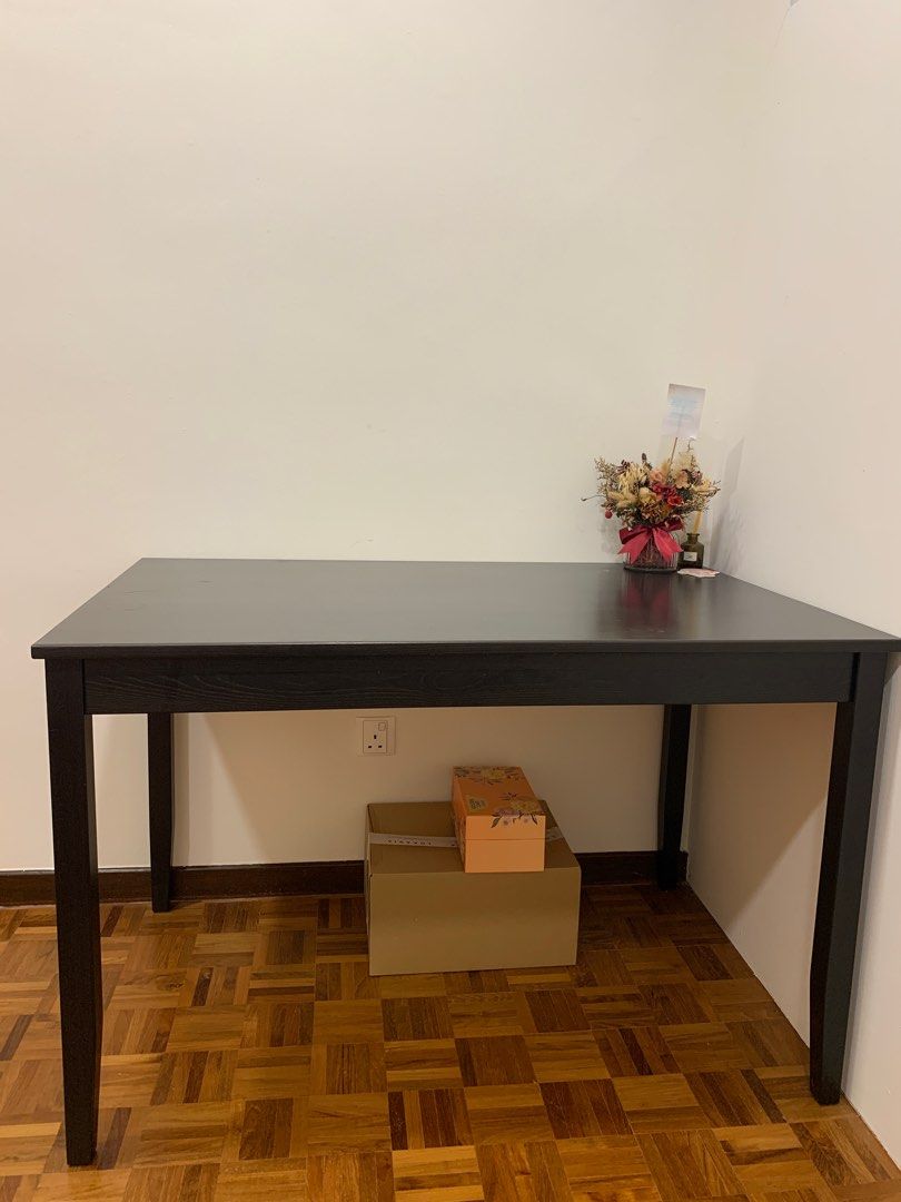 IKEA SANDSBERG Table (Black) 110 x 67cm, Furniture & Home Living ...