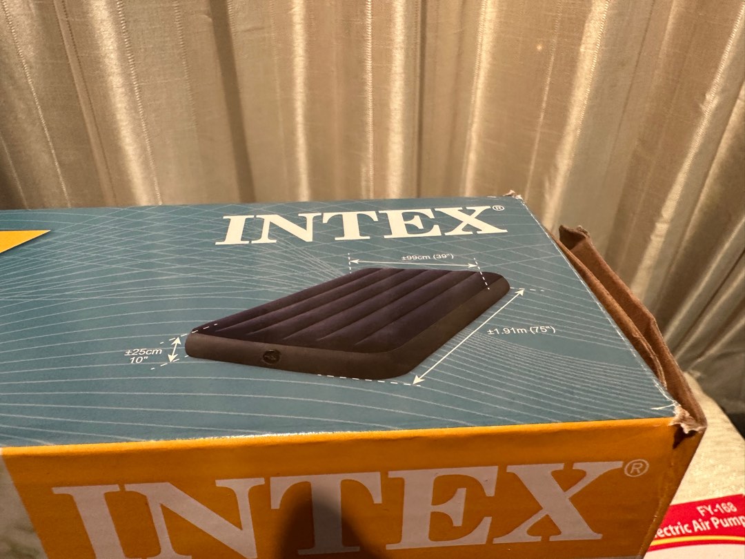 Intex brand air mattress with pump., Furniture & Home Living, Furniture ...
