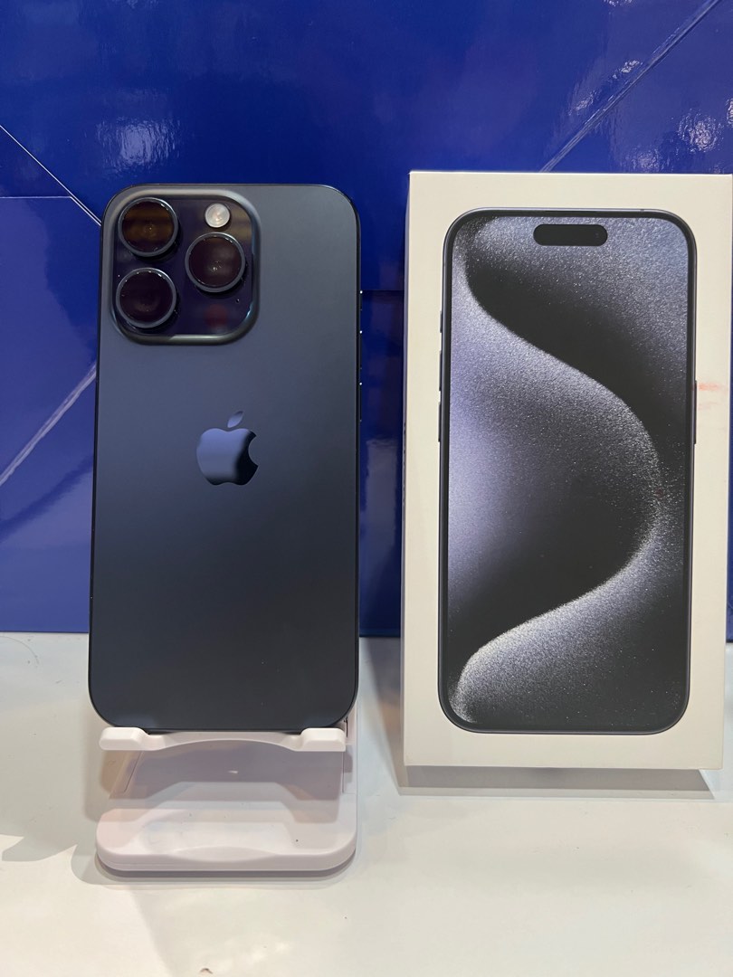 iPhone 15 Pro Blue Titanium 128GB, Mobile Phones & Gadgets, Mobile ...