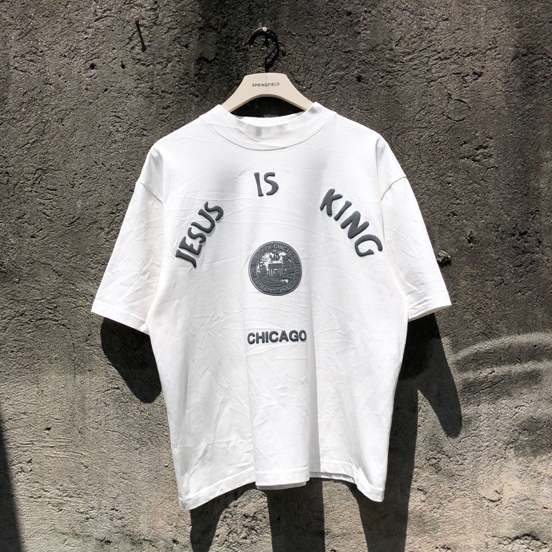 JESUS IS KING CHICAGO SEAL TSHIRT, Men's Fashion, Tops & Sets, Tshirts ...
