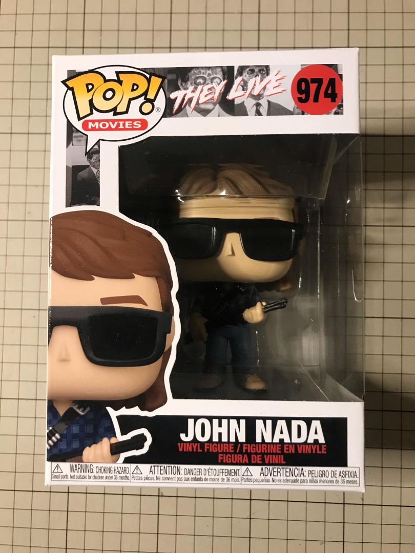 John Nada #974 Funko Pop Movies They Live, Hobbies & Toys, Toys & Games ...