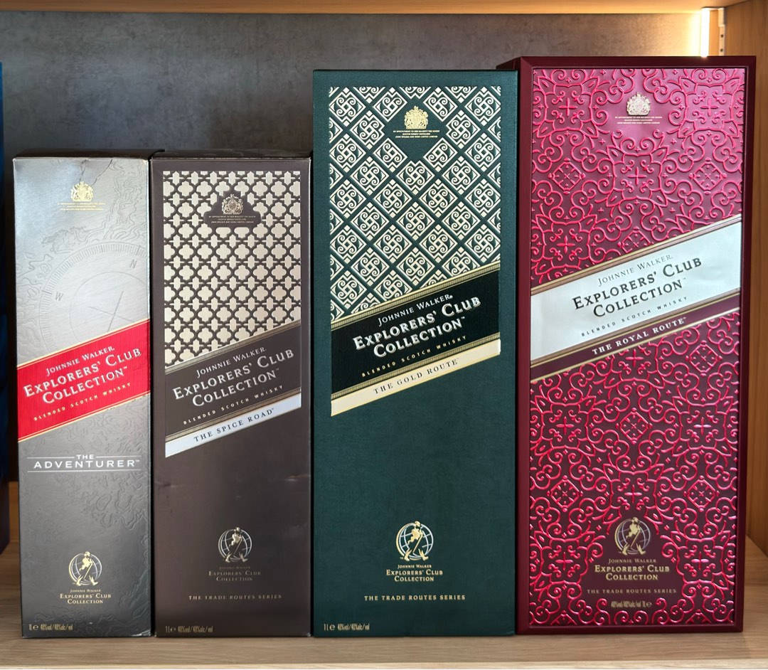 JW Johnnie Walker Explorer Edition Set - 4 bottles, Food & Drinks ...