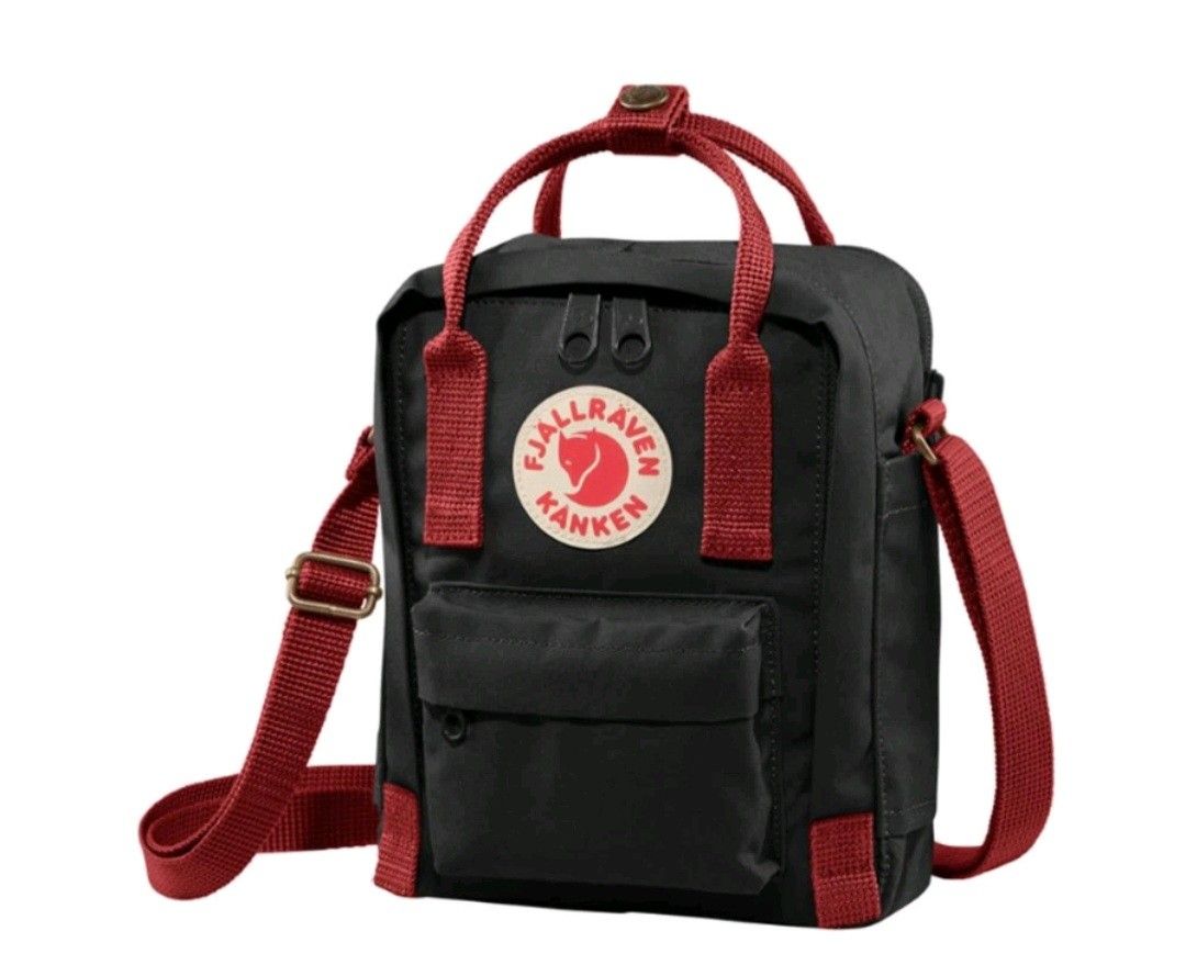 Kanken Mini Backpack in Navy/Maroon, Women's Fashion, Bags & Wallets ...