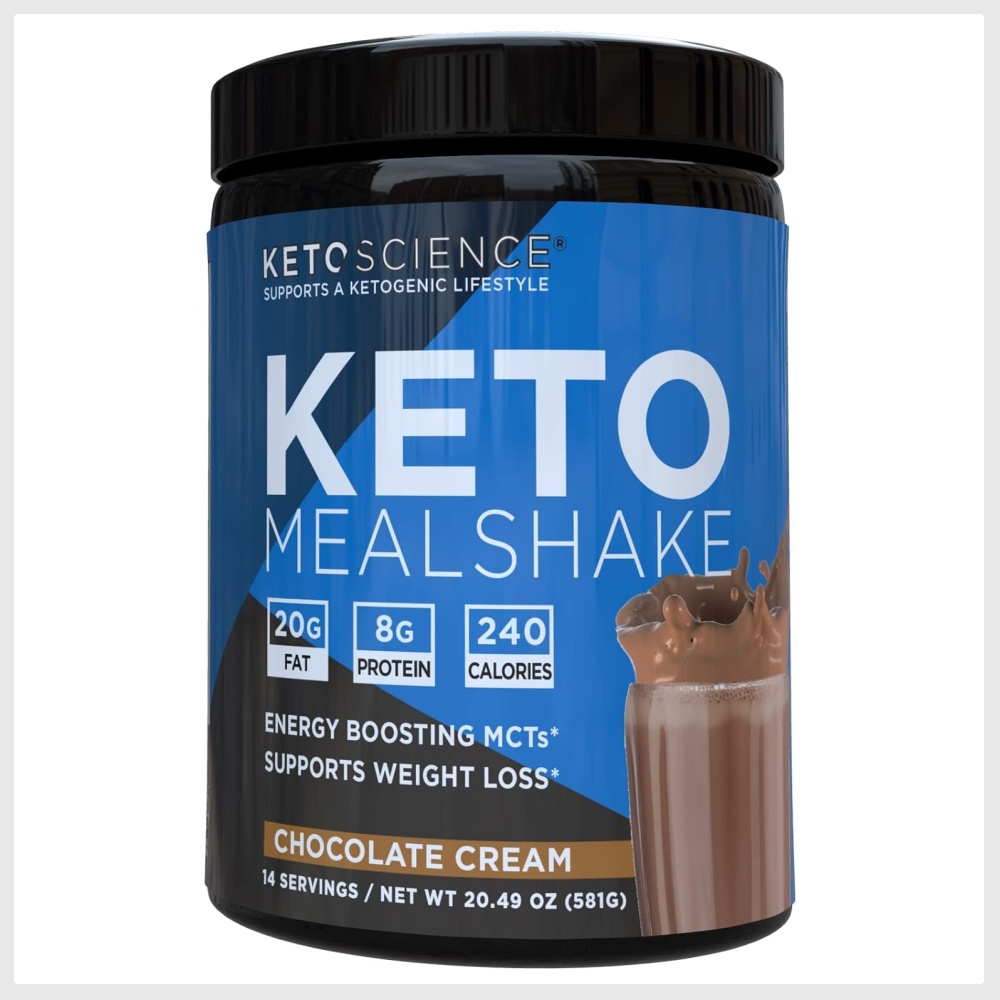 Keto Science Ketogenic Meal Shake Chocolate Dietary Supplement, Rich in ...