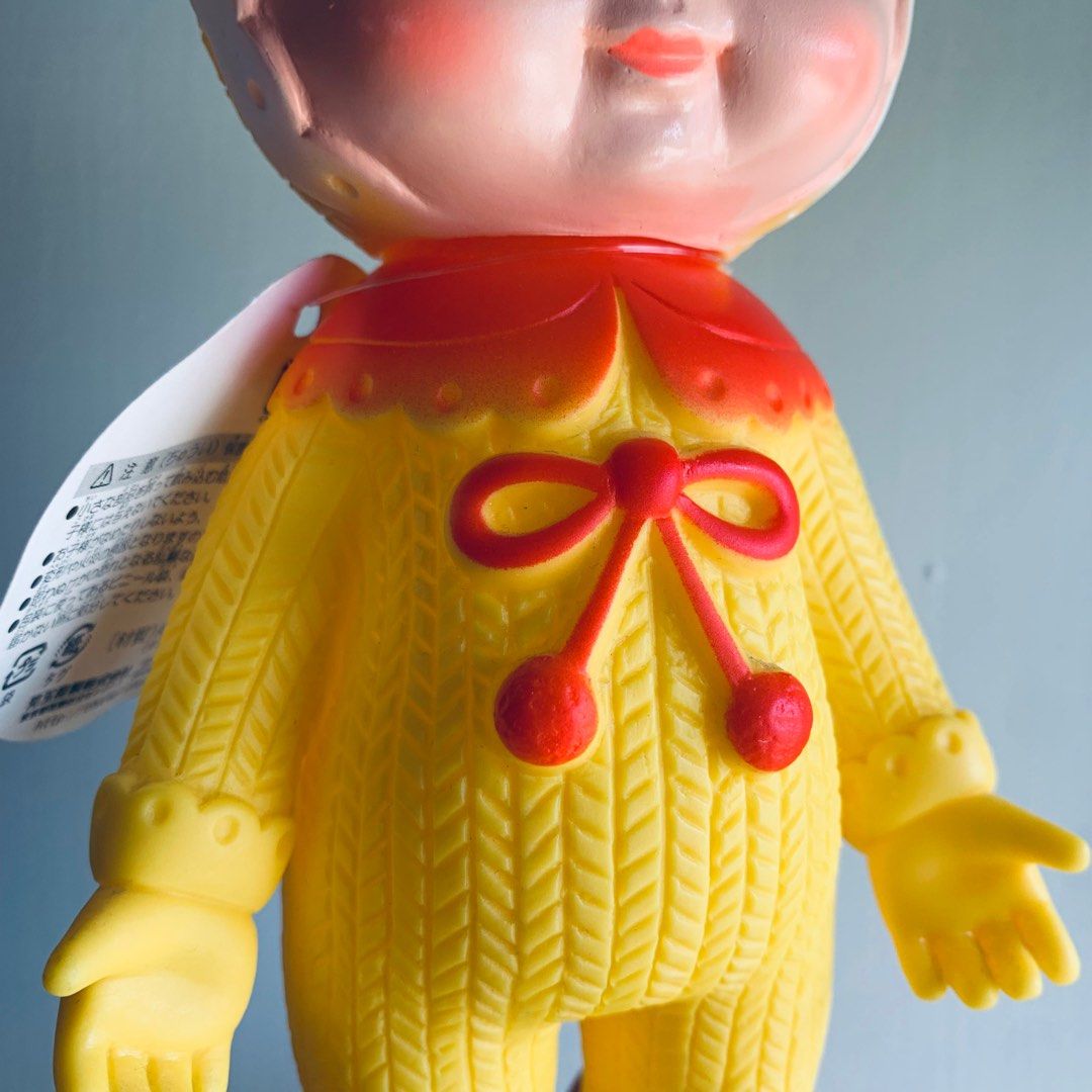 児玉産業｜KODAMA SANGYO KODAMA TOY チャーミーちゃん Charmy Chan 黃色成型 橘紅色塗裝 昭和復古娃娃 軟膠 ...