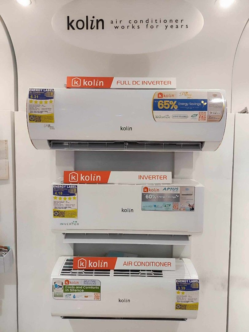 Kolin Split Type Non Inverter and Full DC Inverter Air-conditioner, TV & Home Appliances, Air ...