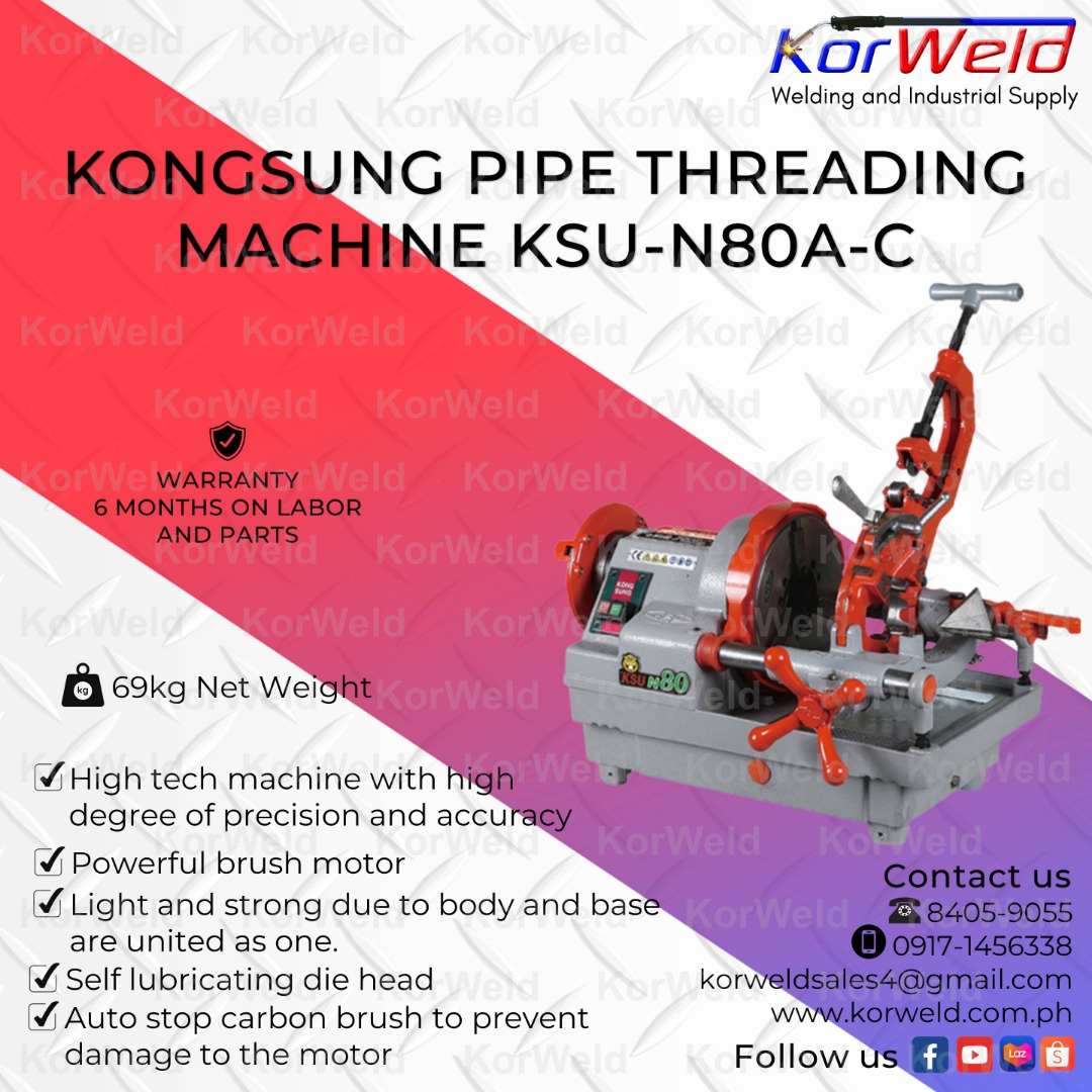 Kongsung Pipe Threading Machine KSUN80A-C, Commercial & Industrial ...