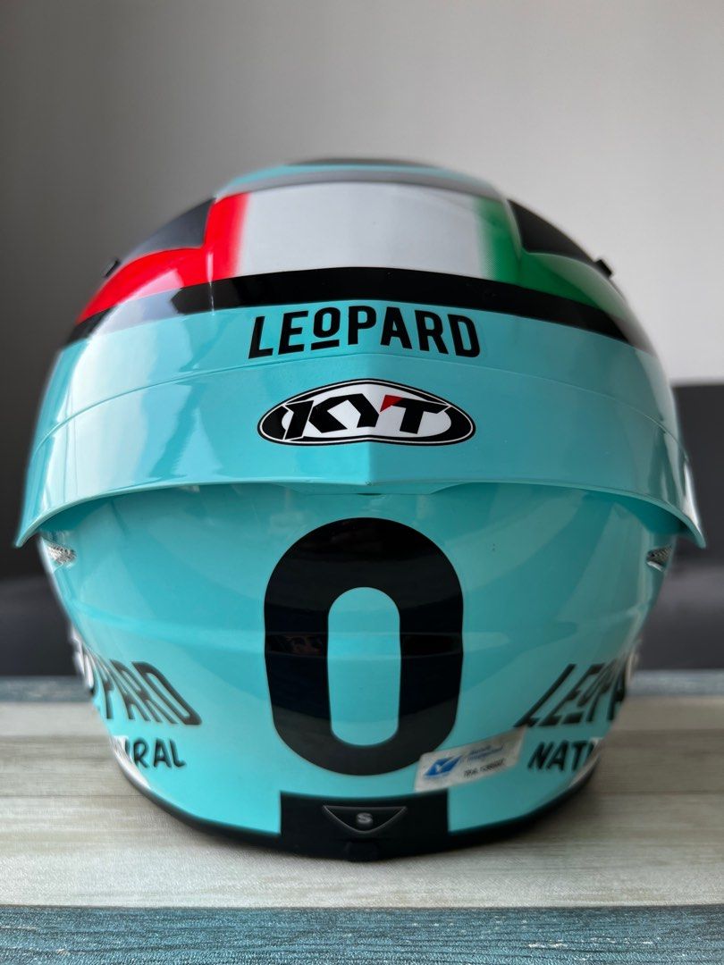KYT Leopard TT Course Full Face Helmet, Motorcycles, Motorcycle Apparel ...