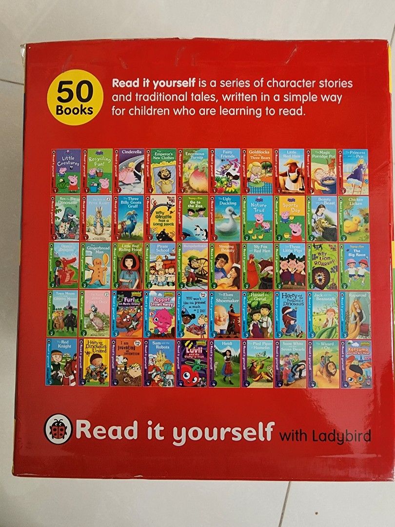 Ladybird Read it Yourself Level 1 to 4 (50 books), Hobbies & Toys ...