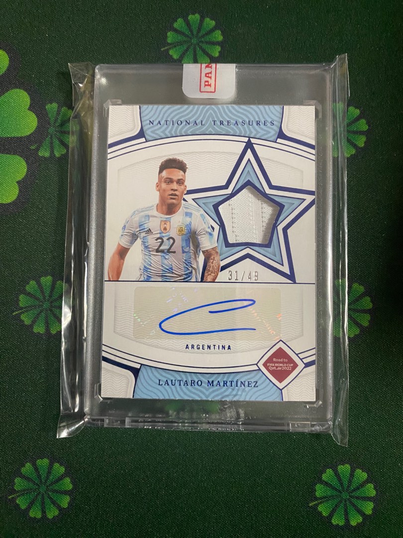 Lautaro Martinez 2023 National Treasures World Cup Star Patch Auto ...