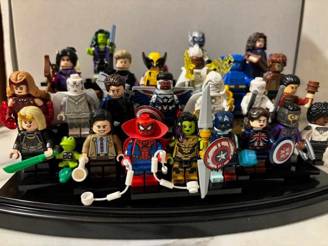 LEGO 71031及71039 Minifigures Marvel series 1&2 (全套24隻連盒), 興趣及遊戲, 玩具 ...