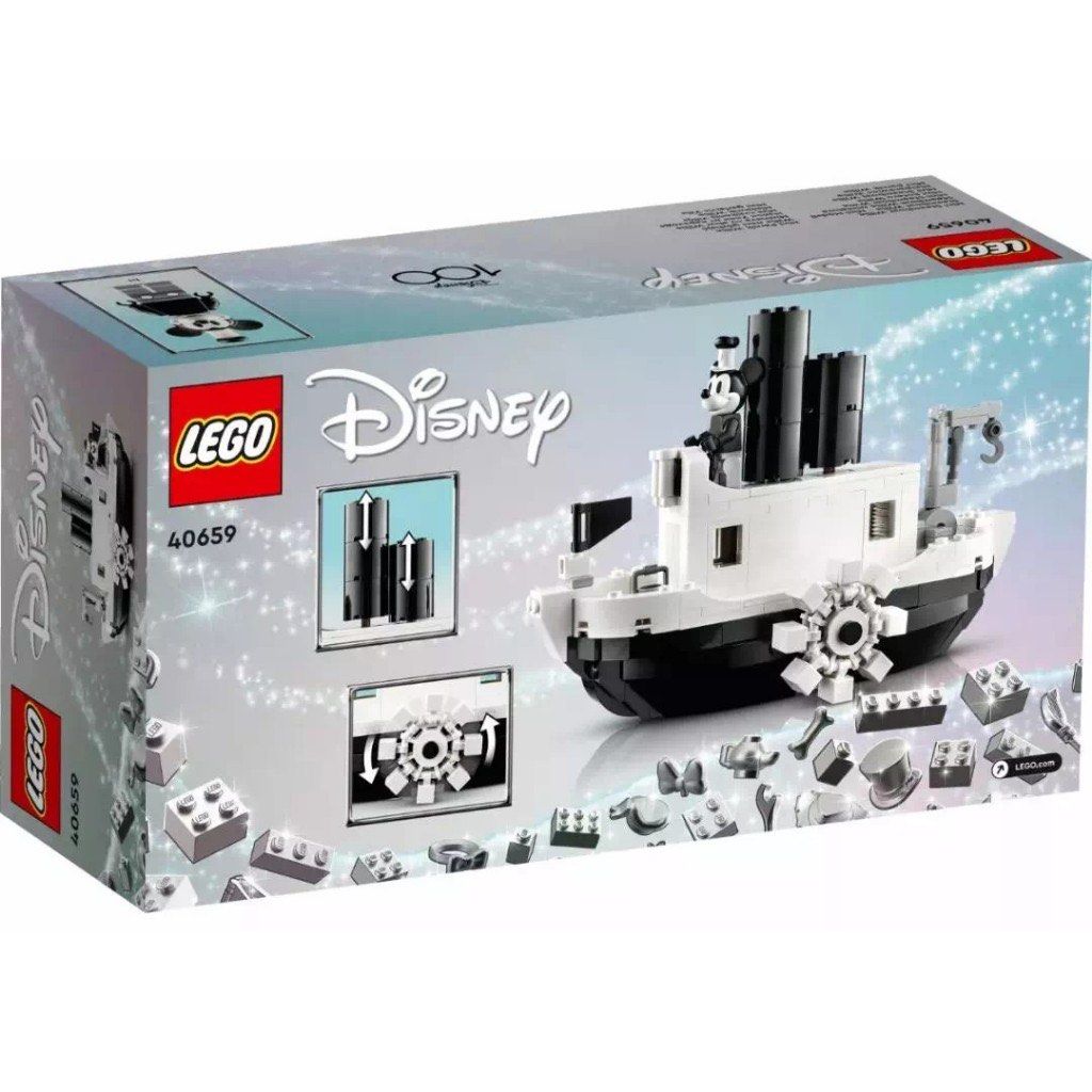LEGO Disney 40659 Disney 100 Mini Steamboat Willie, Hobbies & Toys ...