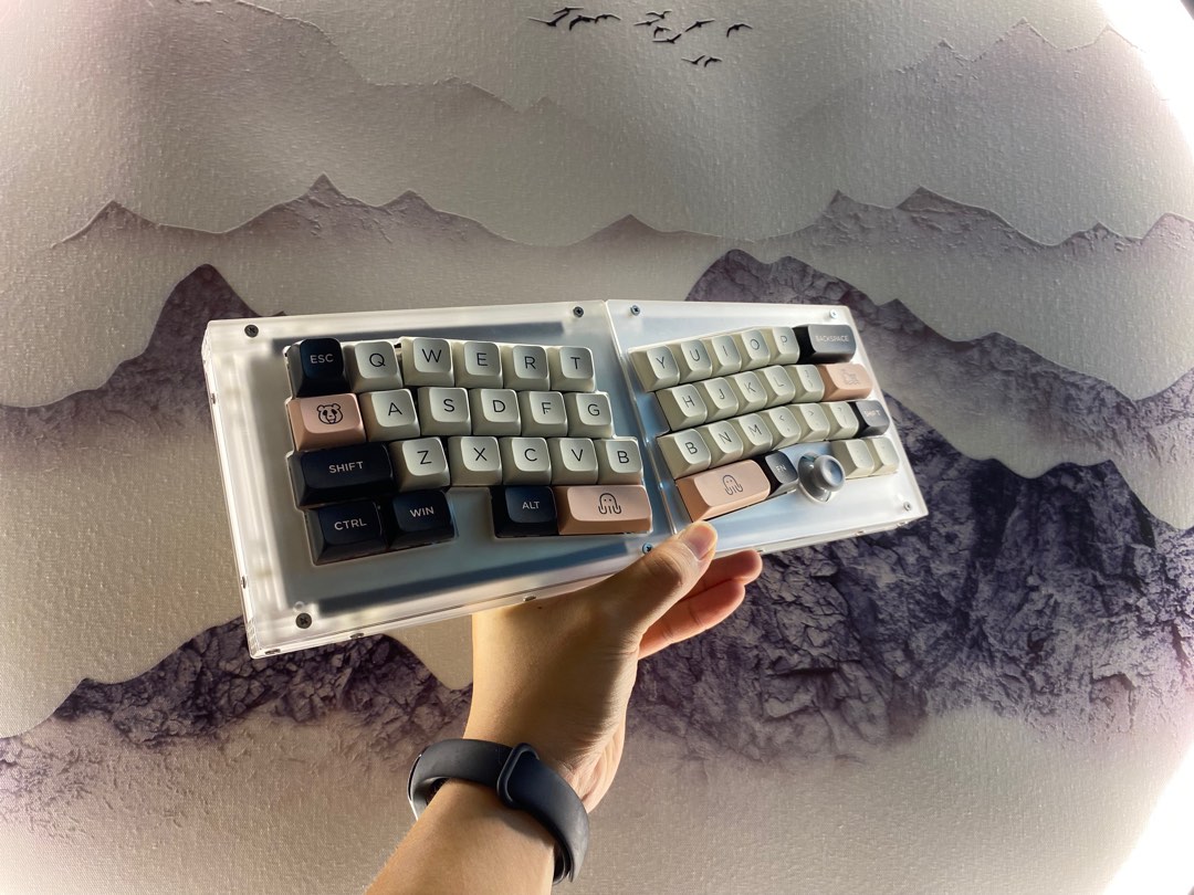 Libra Mini 40% Portable Premium Poppy Thocky Alice Layout Mechanical ...