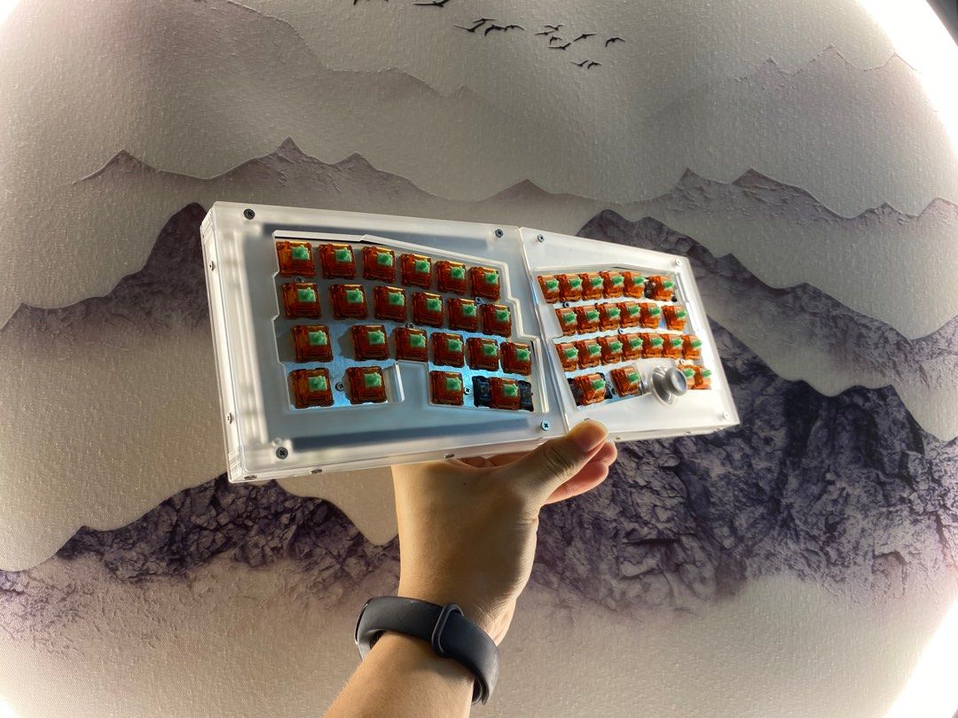 Libra Mini 40% Portable Premium Poppy Thocky Alice Layout Mechanical ...