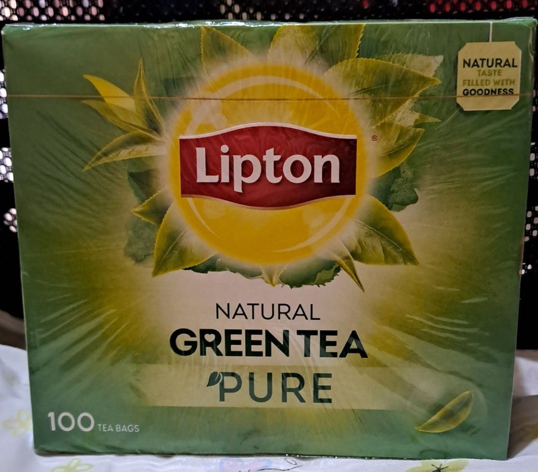 Lipton Natural Green Tea Pure, Food & Drinks, Beverages on Carousell