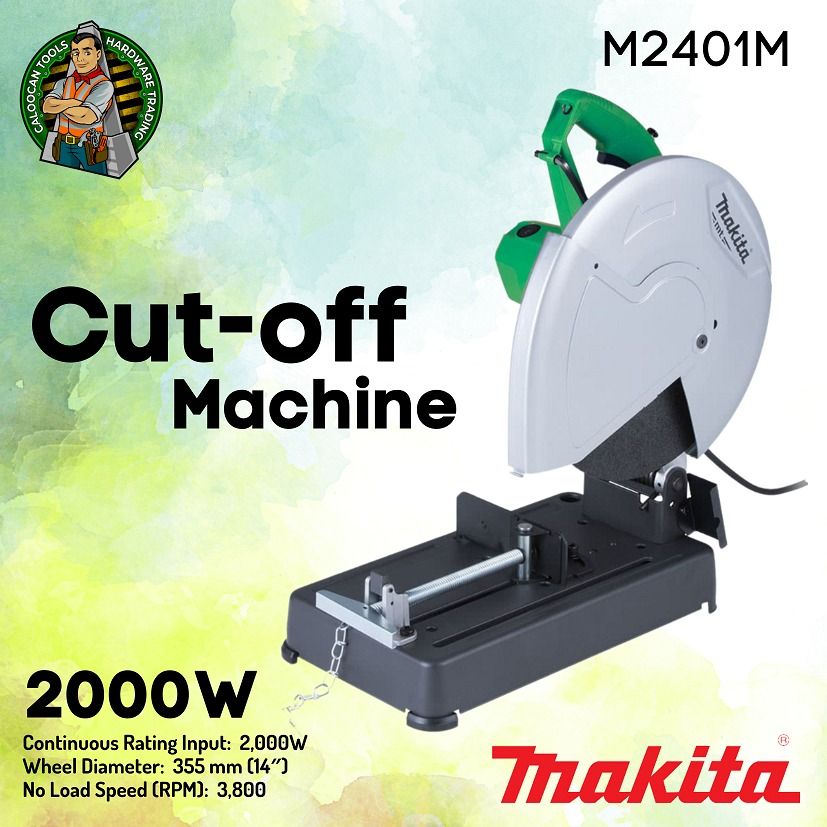 MAKITA M2401M 2000W 14" 355mm Portable Cut Off Machine / Chop Saw / Speed Cutter MT Series ...